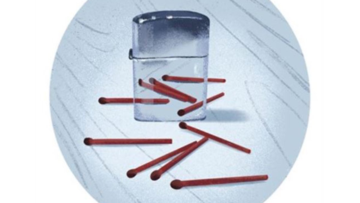 Piccolo test di immagini, quanti fiammiferi vedi? La risposta non è poi ...